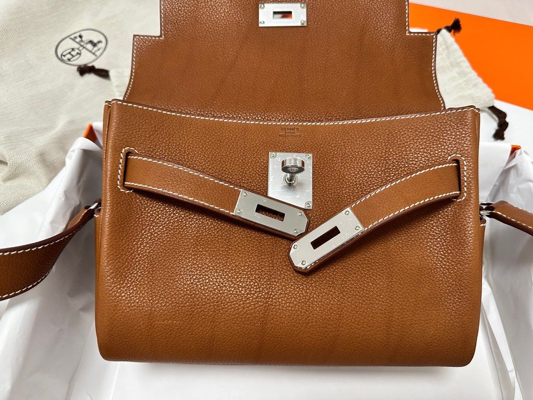 Hermes Kelly Messenger Barenia, Luxury, Bags & Wallets on Carousell