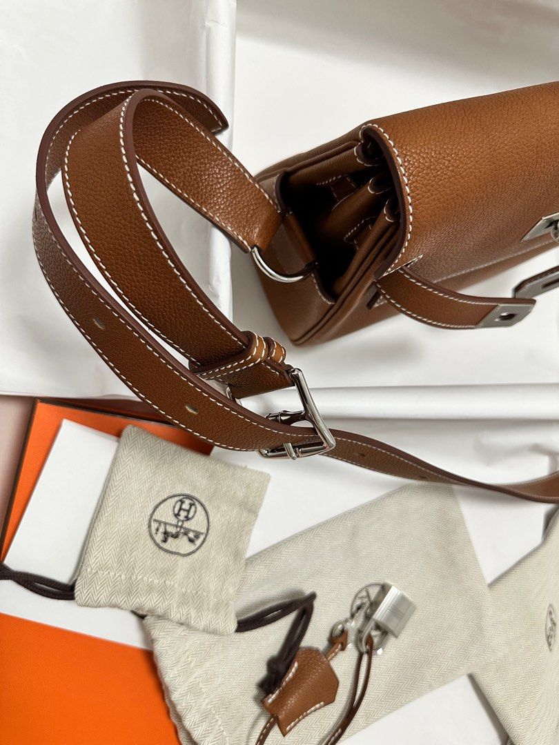 Hermes Kelly Messenger Barenia, Luxury, Bags & Wallets on Carousell