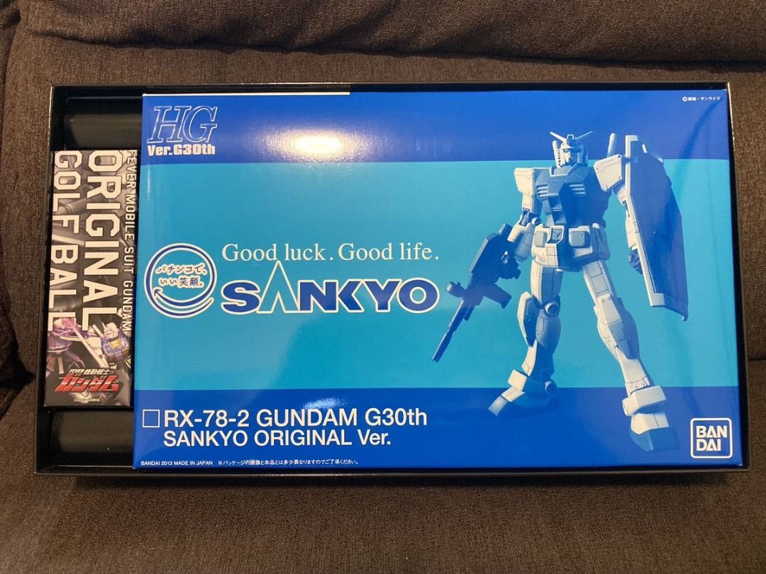 HG 1/144 RX-78-2 Gundam G30th Sankyo Original Ver. (with golf balls & outer packaging), Hobbies ...