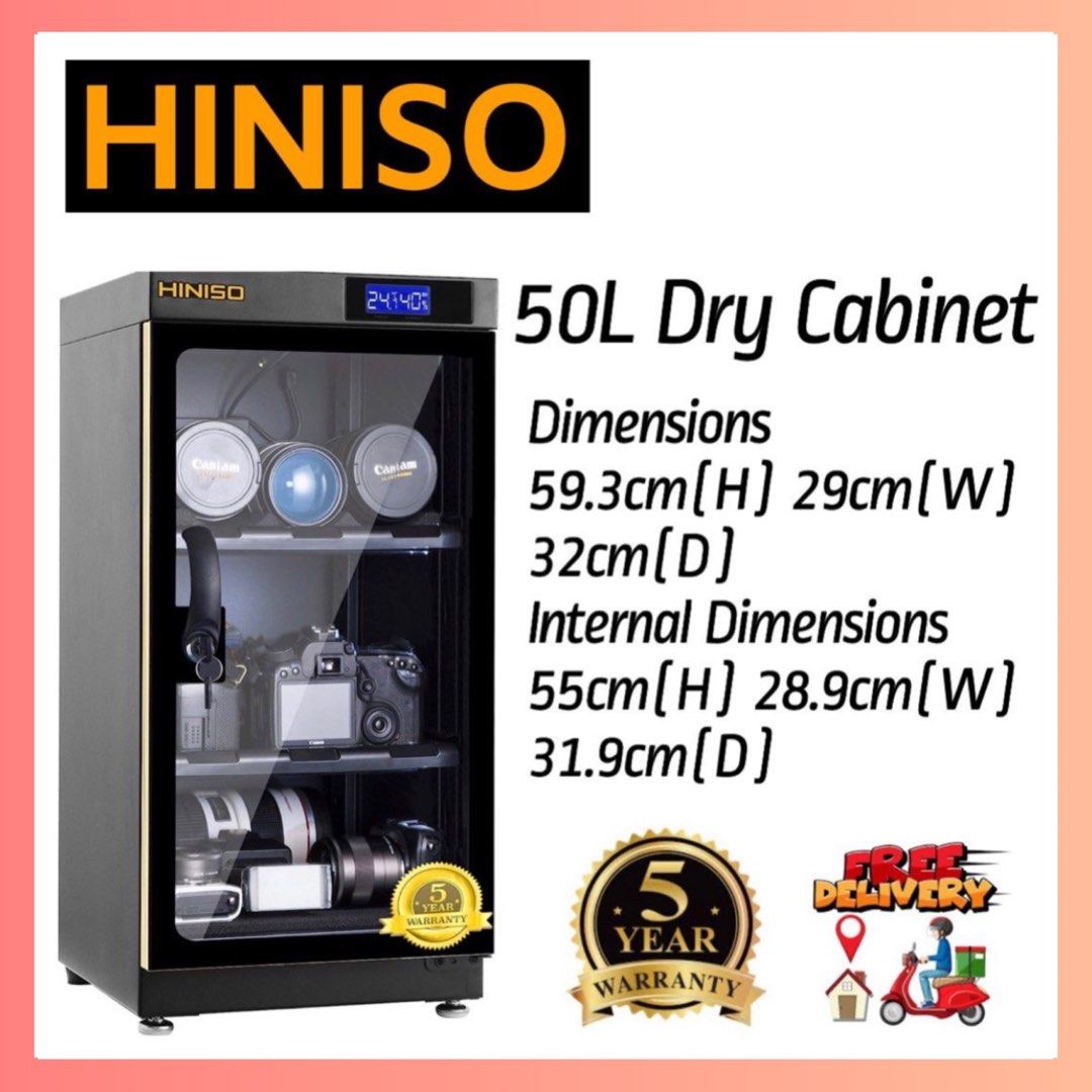 Hiniso 50L Dry Cabinet Dry Box, Photography, Photography Accessories ...