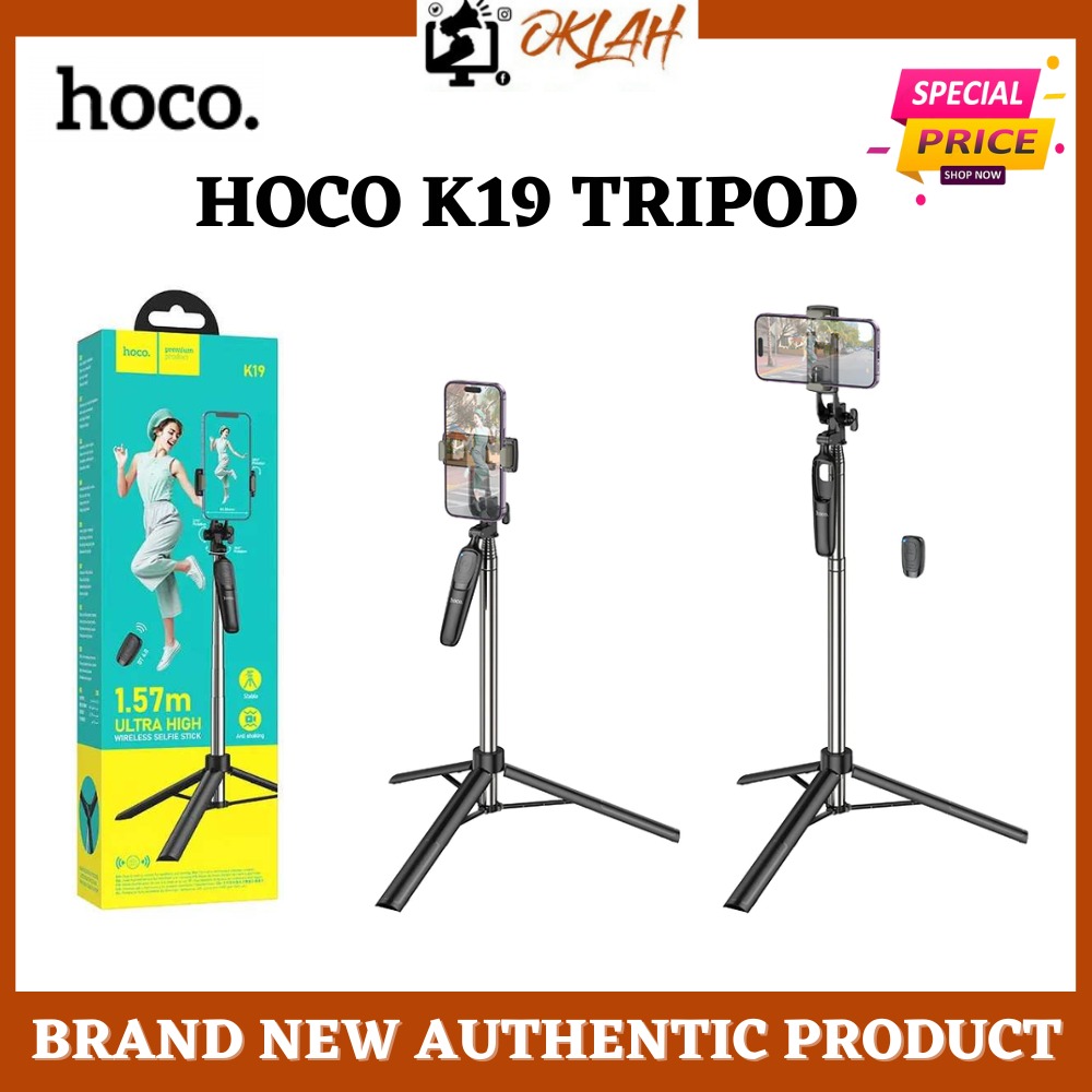 Hoco K19 Ultra High Wireless Selfie Stick (1.57m) | Brand New | Store ...