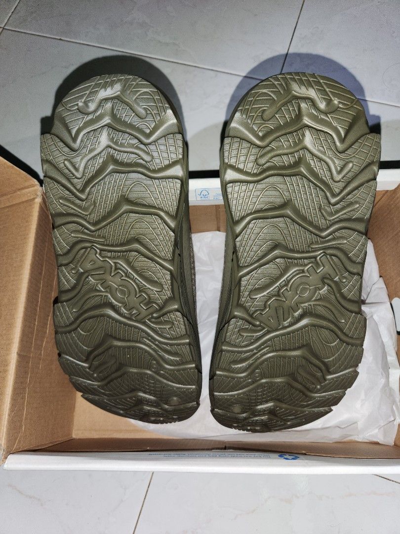 Hoka One One Restore TC Dark Olive Slip On Sneaker UK10.5, Eu45 1/3, US11, Men's Fashion ...