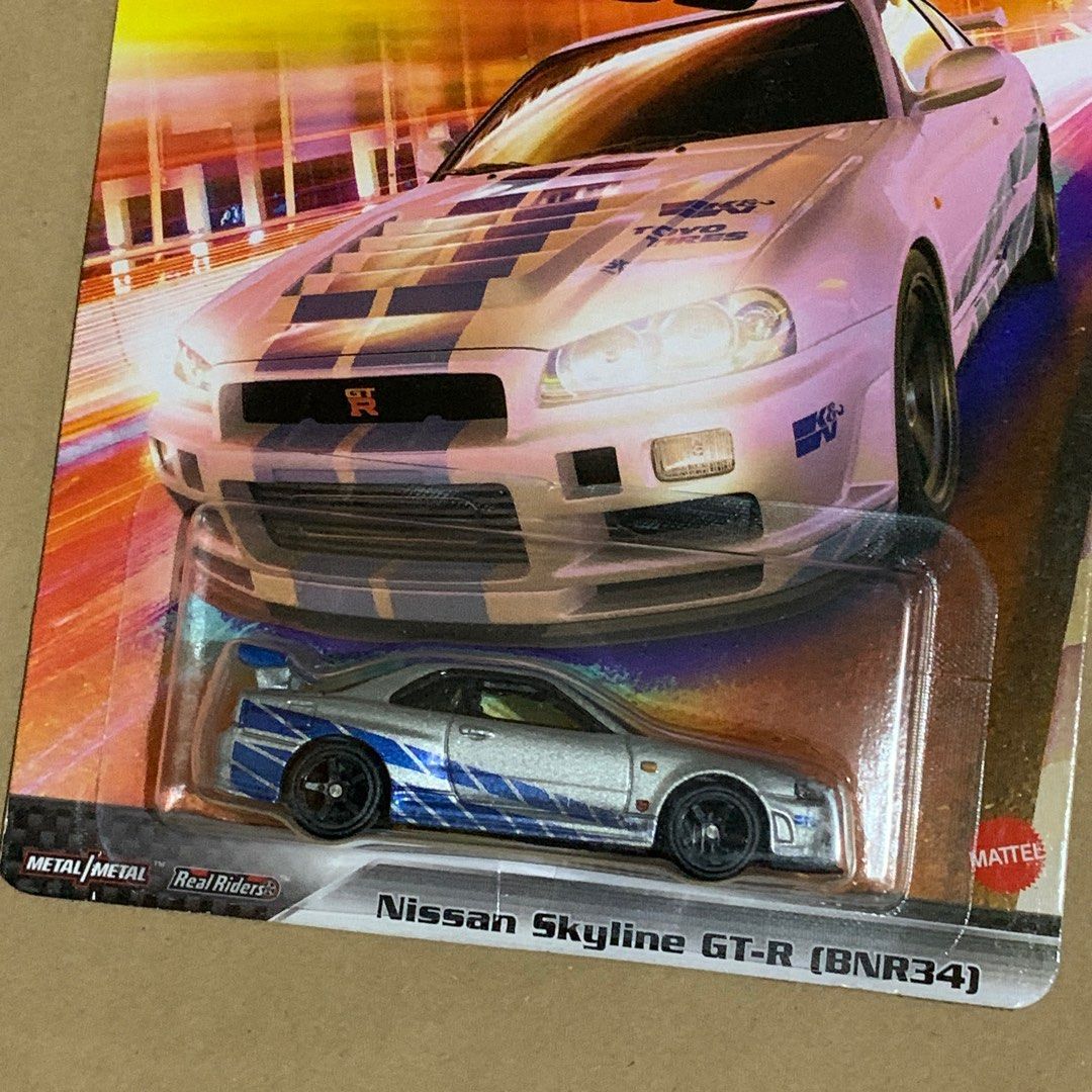 Hot Wheels Premium Nissan Skyline GT-R (BNR34), Hobbies & Toys, Toys ...