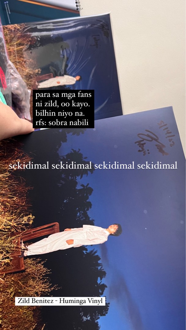 Huminga Vinyl Zild Benitez with Zild's autograph, Hobbies & Toys, Music ...