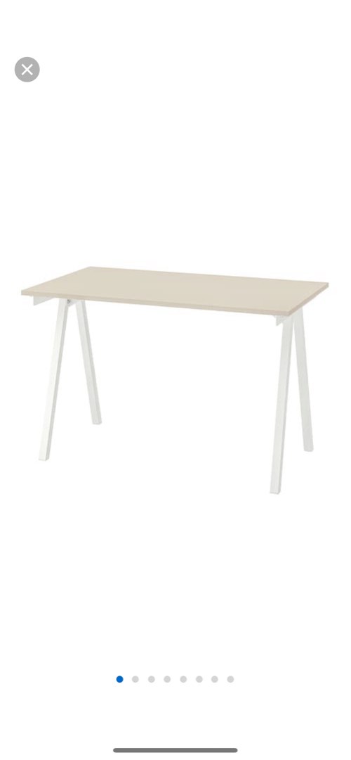 Ikea Trotten Table Beige 120 x 70cm - 2 units, Furniture & Home Living ...