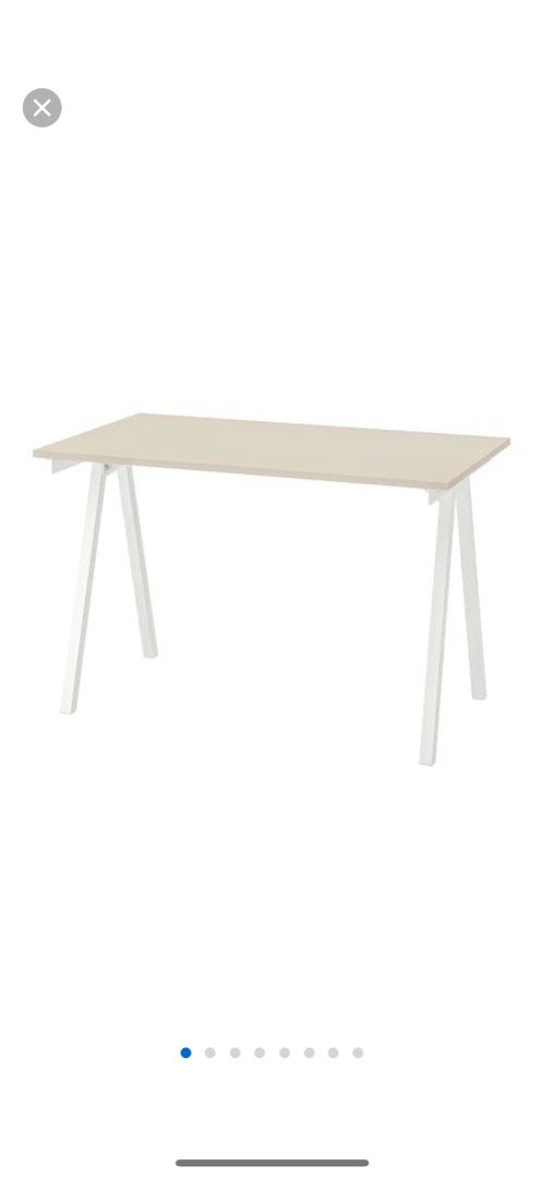 Ikea Trotten Table Beige 120 x 70cm - 2 units, Furniture & Home Living ...