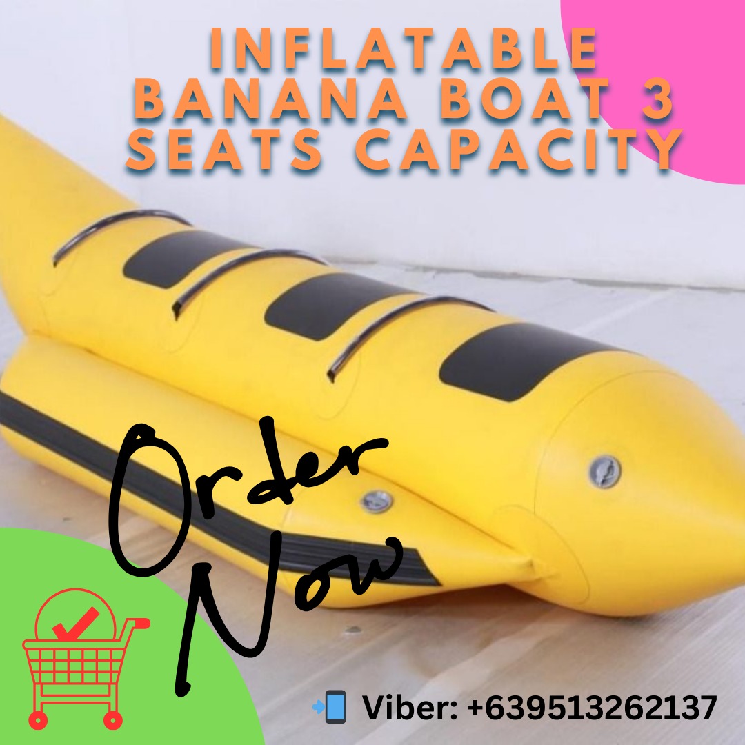 Inflatable banana boat 3 seats capacity, Everything Else, Others on ...
