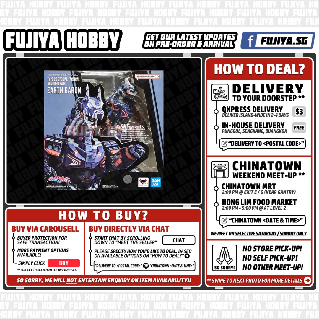 [IN-STOCK!!] S.H. Figuarts Type 23 Special Tactical Armored Kaiju Earth ...