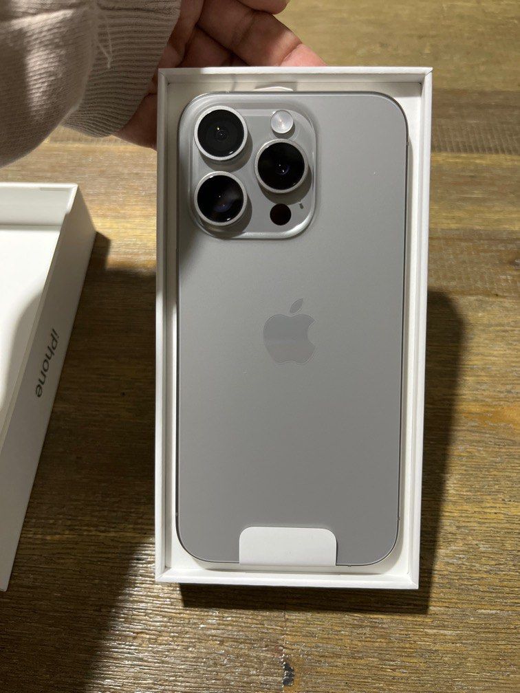 iPhone 15 Pro Natural Titanium 256GB, Mobile Phones & Gadgets, Mobile ...