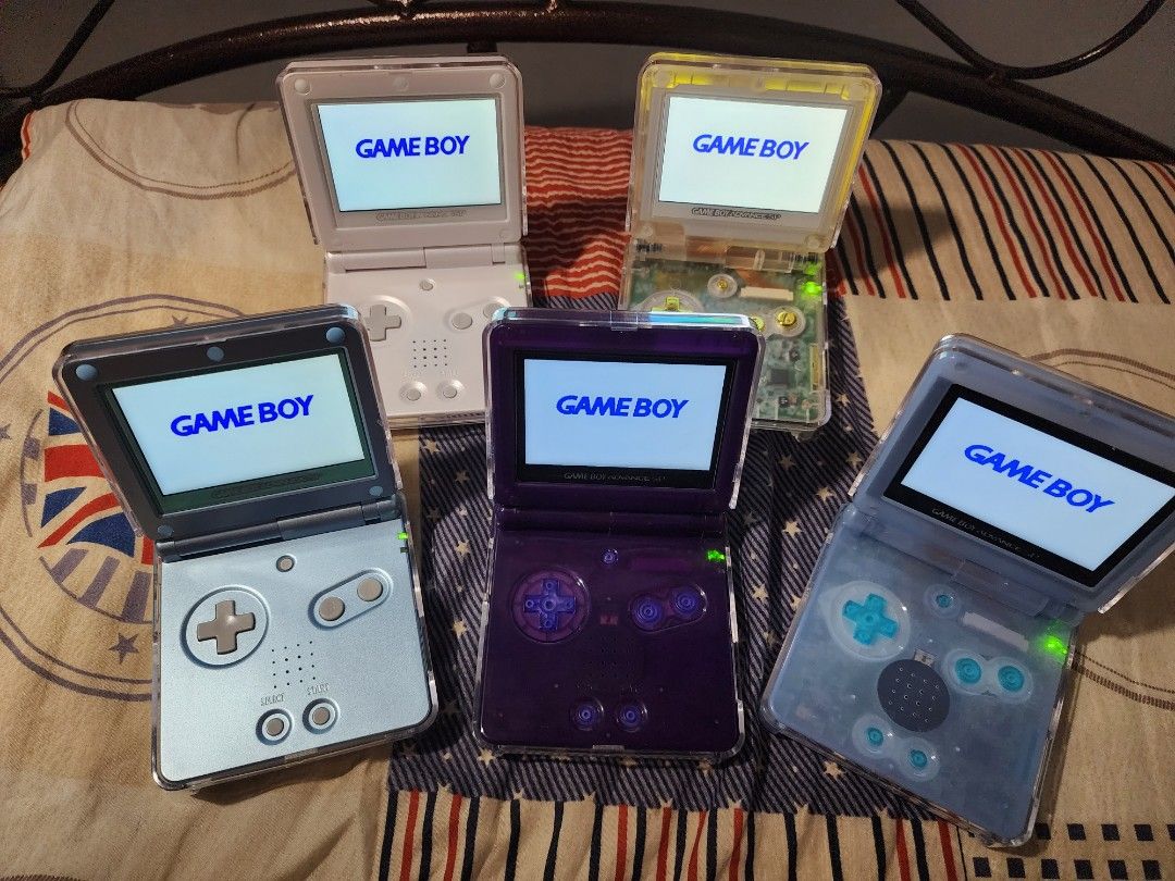 IPS Screen Gameboy Advance SP (Custom Modded), Video Gaming, Video Game ...