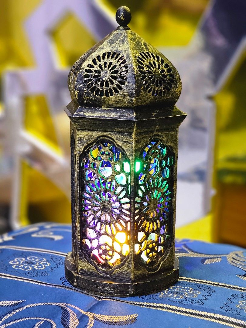 Islamic Lantern decoration light in antique style 3D Printed operated ...