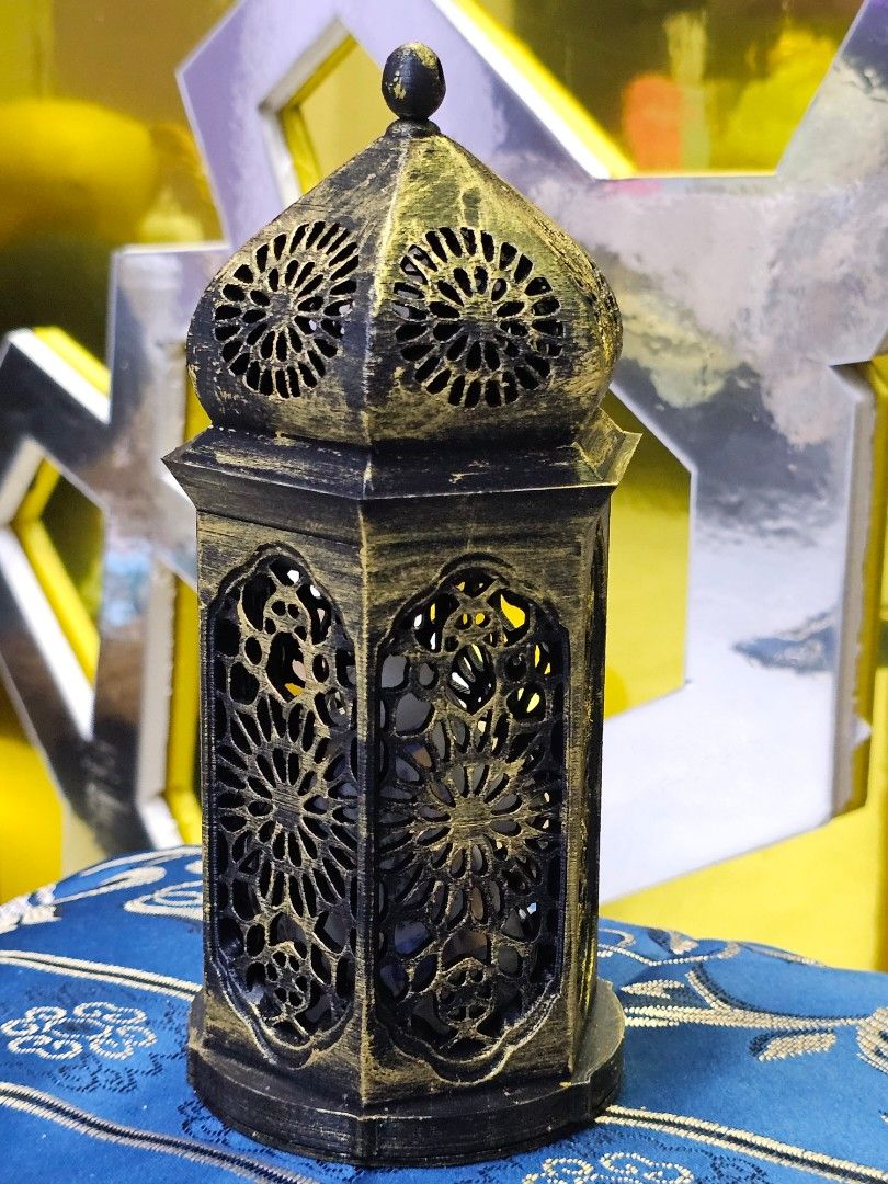 Islamic Lantern decoration light in antique style 3D Printed operated ...