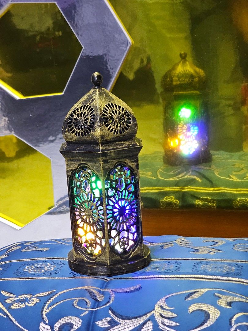 Islamic Lantern decoration light in antique style 3D Printed operated ...