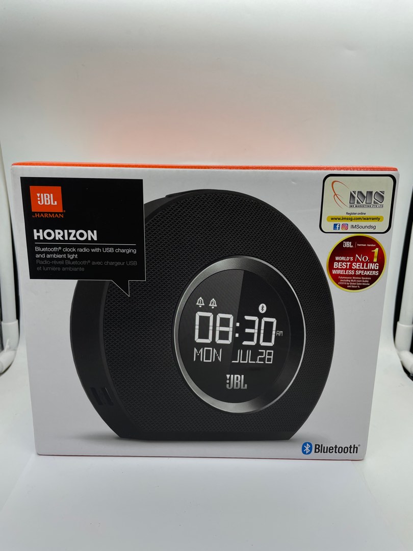 JBL Bluetooth Radio Clock with USB Charging Speaker, Audio, Soundbars ...