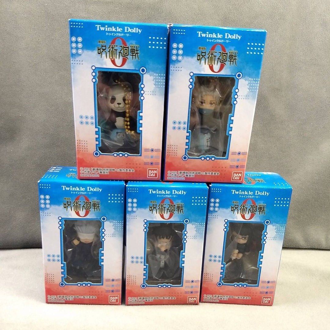 Jujutsu Kaisen 0 JJK keychains Twinkle Dolly cute Satoru Gojo Zenin Yuta Panda Inumaki Toge Set ...