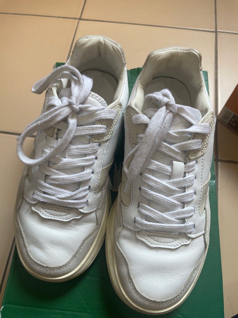 Lacoste Game Advance Luxe Off White Leather, Women's Fashion, Footwear ...