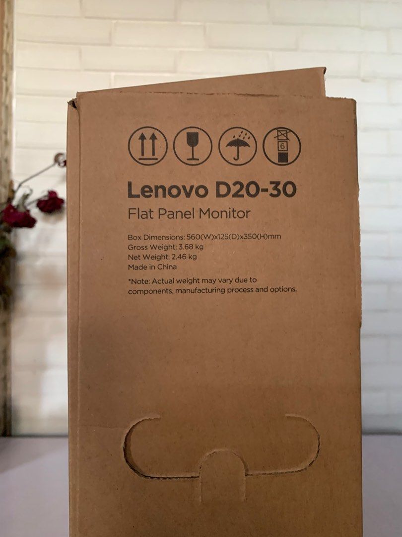 LENOVO D20-30 Flat Panel Monitor, Computers & Tech, Parts & Accessories ...
