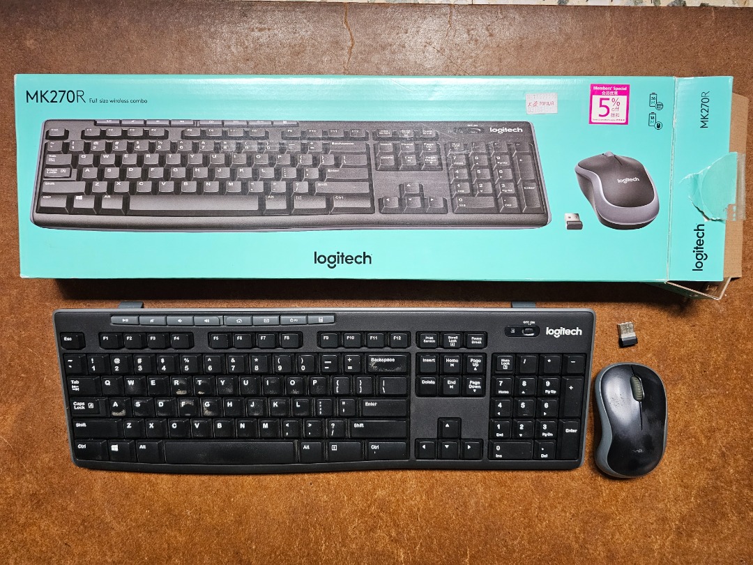 Logitech Mk270r Keyboard And Mouse Computers And Tech Parts And Accessories Computer Keyboard On