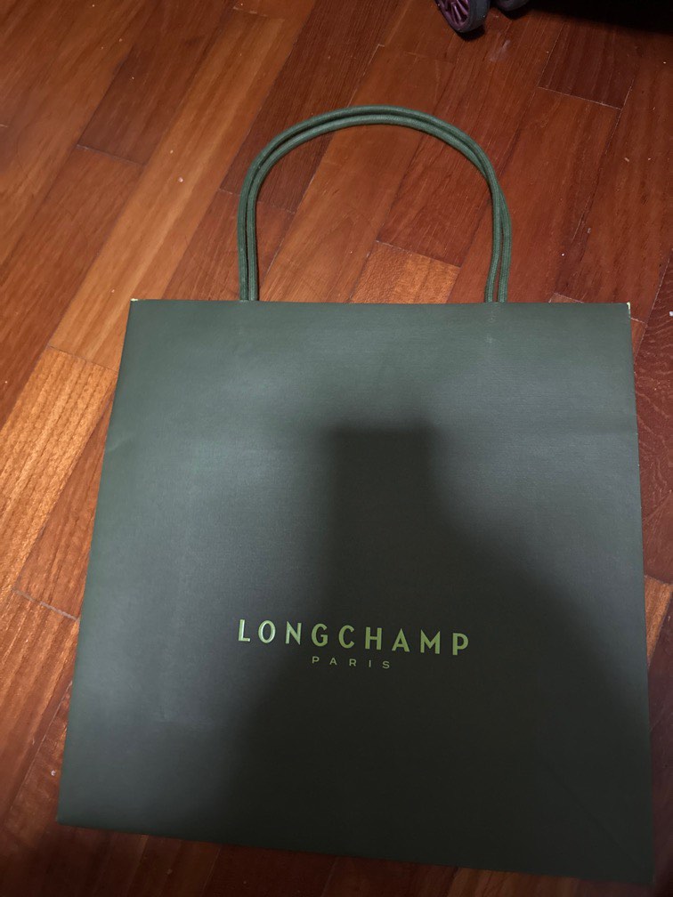 Longchamp paper bag, Luxury, Bags & Wallets on Carousell