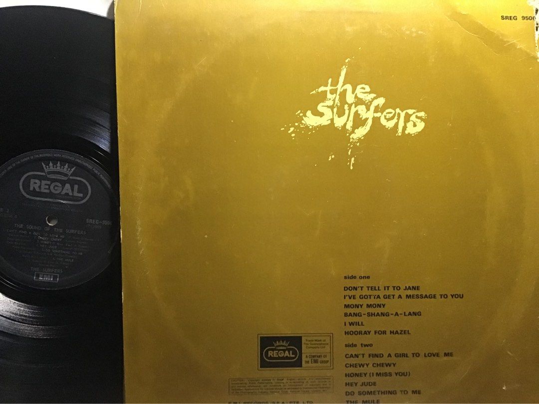 LP The Sound of the Surfers OOP EMI REGAL VINYL RECORD Anubis Piring ...