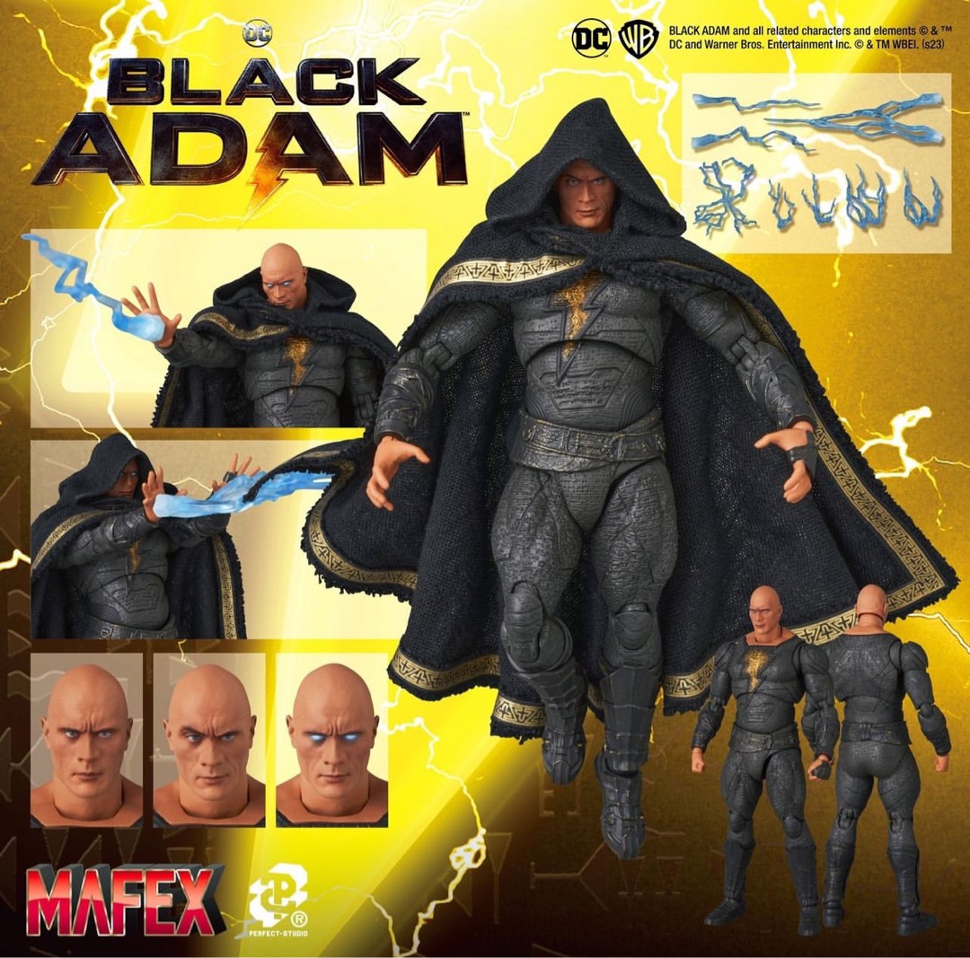 MAFEX BLACK ADAM No.224, Hobbies & Toys, Toys & Games on Carousell