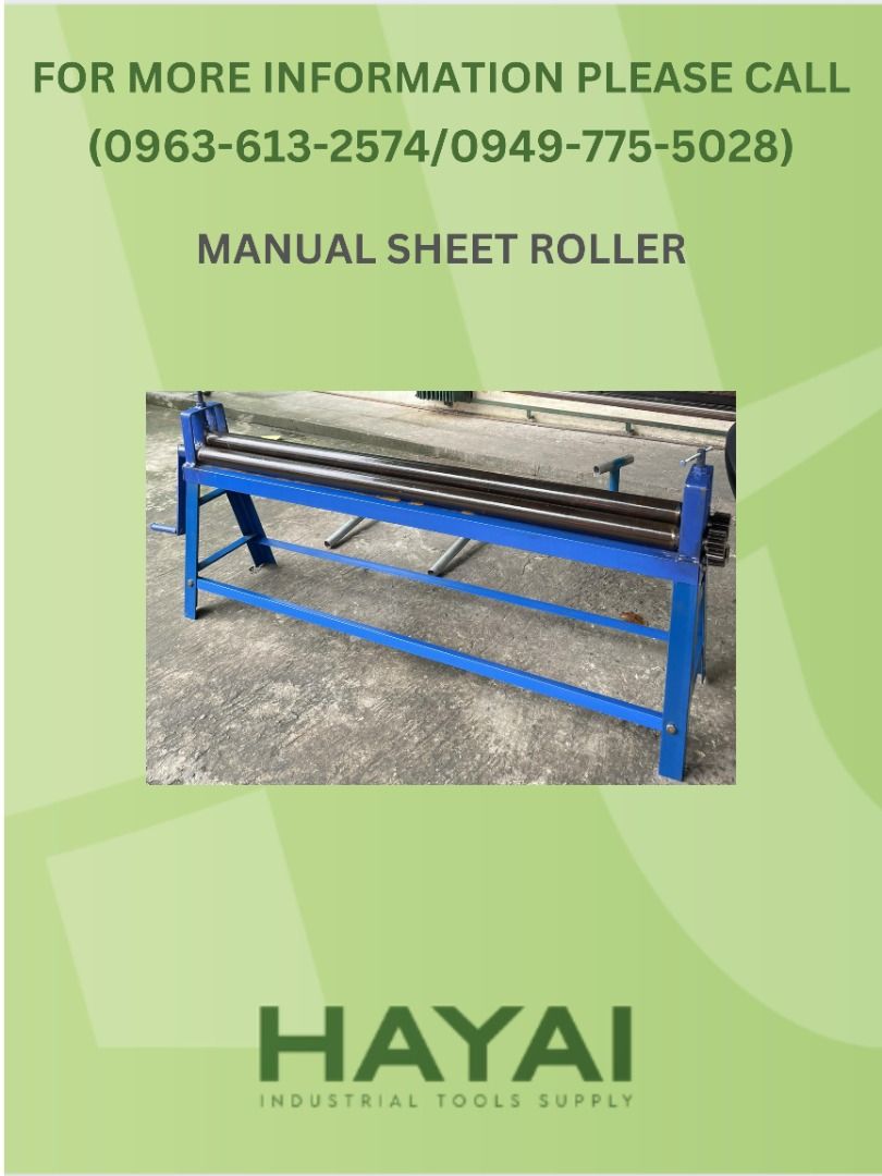 MANUAL SHEET ROLLER, Commercial & Industrial, Construction Tools ...