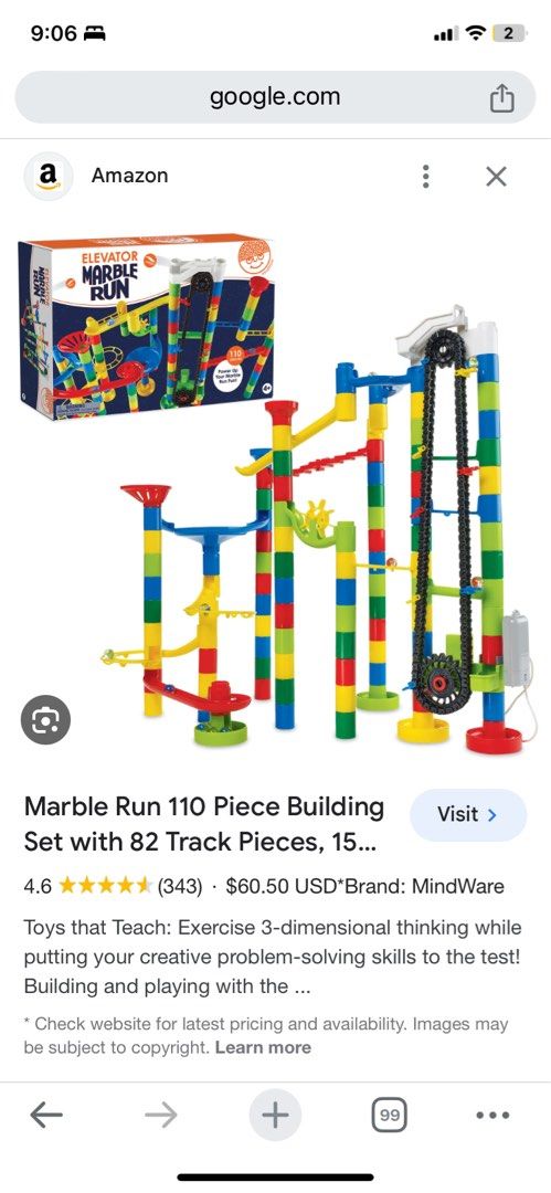 Marble Track with elevator, Hobbies & Toys, Toys & Games on Carousell