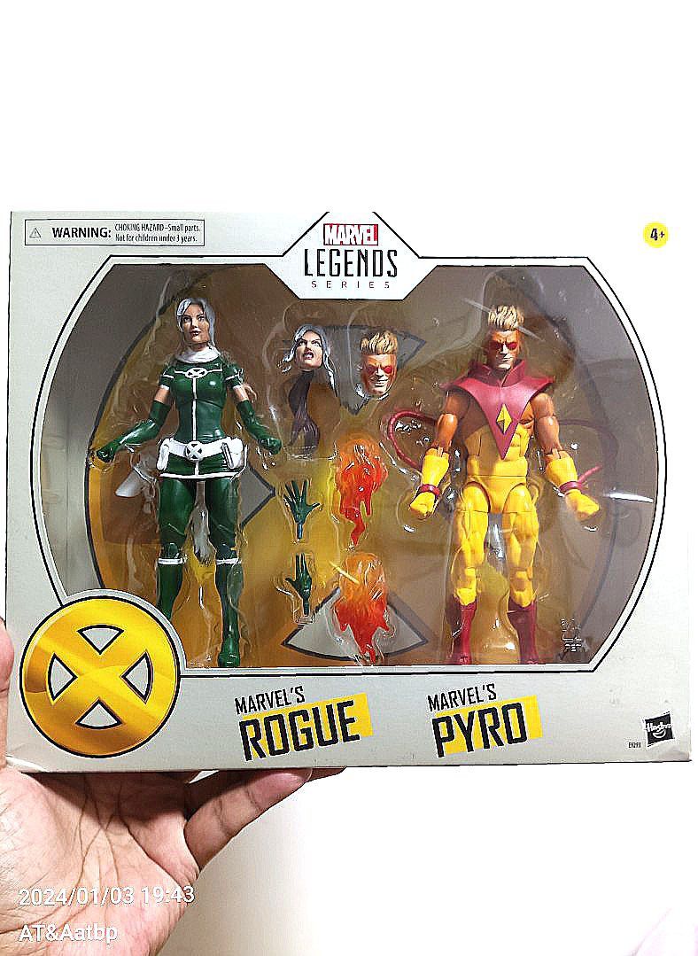 Marvel Legends Series X-Men ROUGE and PYRO 6" scale action figures ...