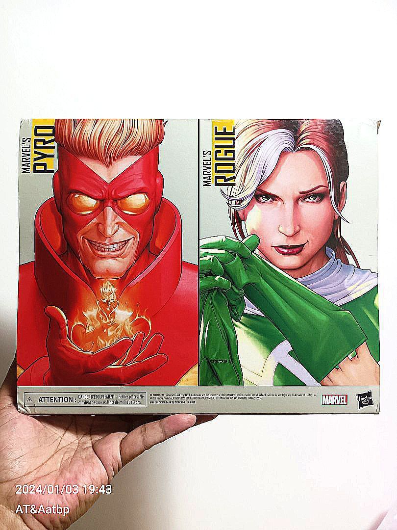 Marvel Legends Series X-Men ROUGE and PYRO 6" scale action figures ...
