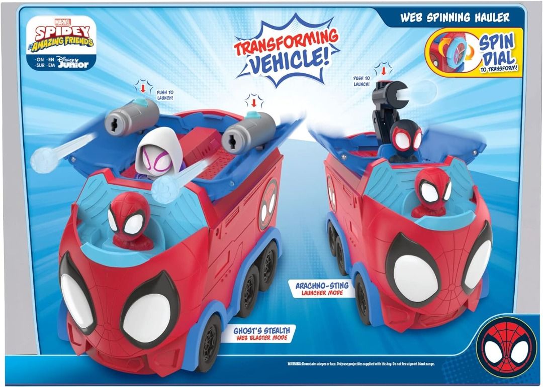 Marvel Spidey and His Amazing Friends Web Spinning Hauler, Hobbies ...