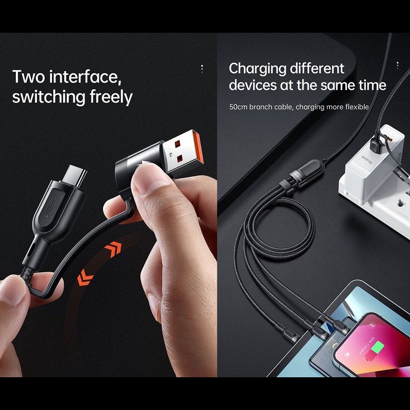 Mcdodo 3 in 2 PD Fast Charging Cable (1.2M) [Order Model:CA-880 ...