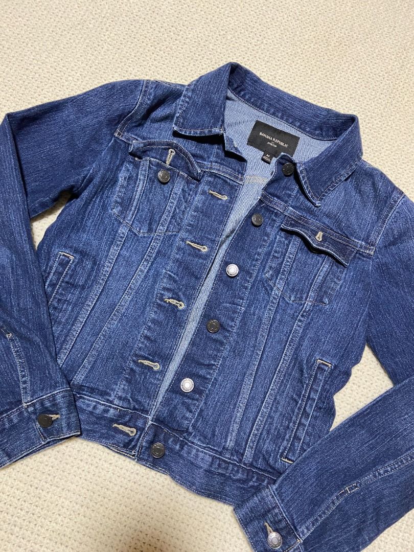 Medium Banana Republic Denim Jacket, Women's Fashion, Coats, Jackets ...