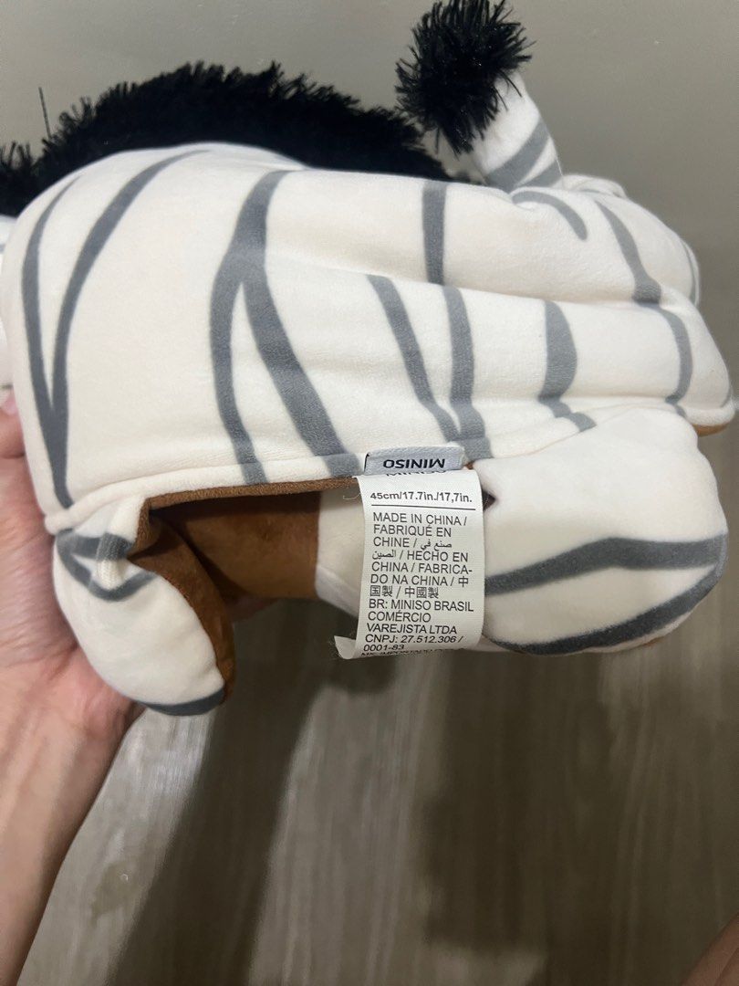 Miniso Stuff Toy Reversible Zebra and Monkey, Hobbies & Toys, Toys ...