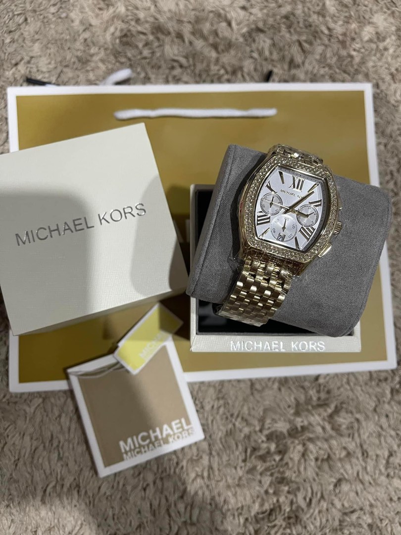 Mk amherst chronograph watch, Women's Fashion, Watches & Accessories ...