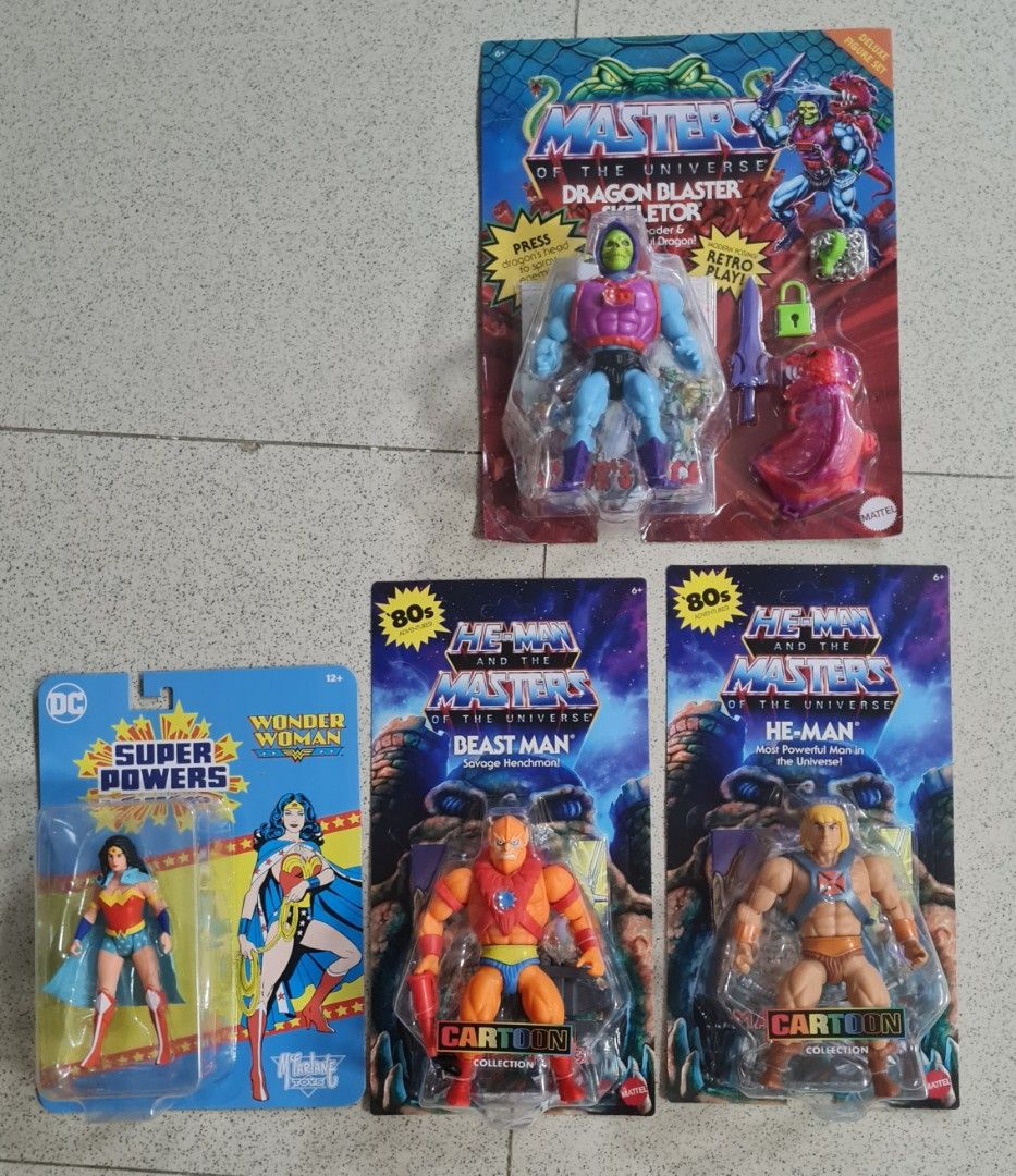 MOTU ORIGINS CARTOON COLLECTION He-man Beast man Dragon Blaster skeletor, Hobbies & Toys, Toys ...