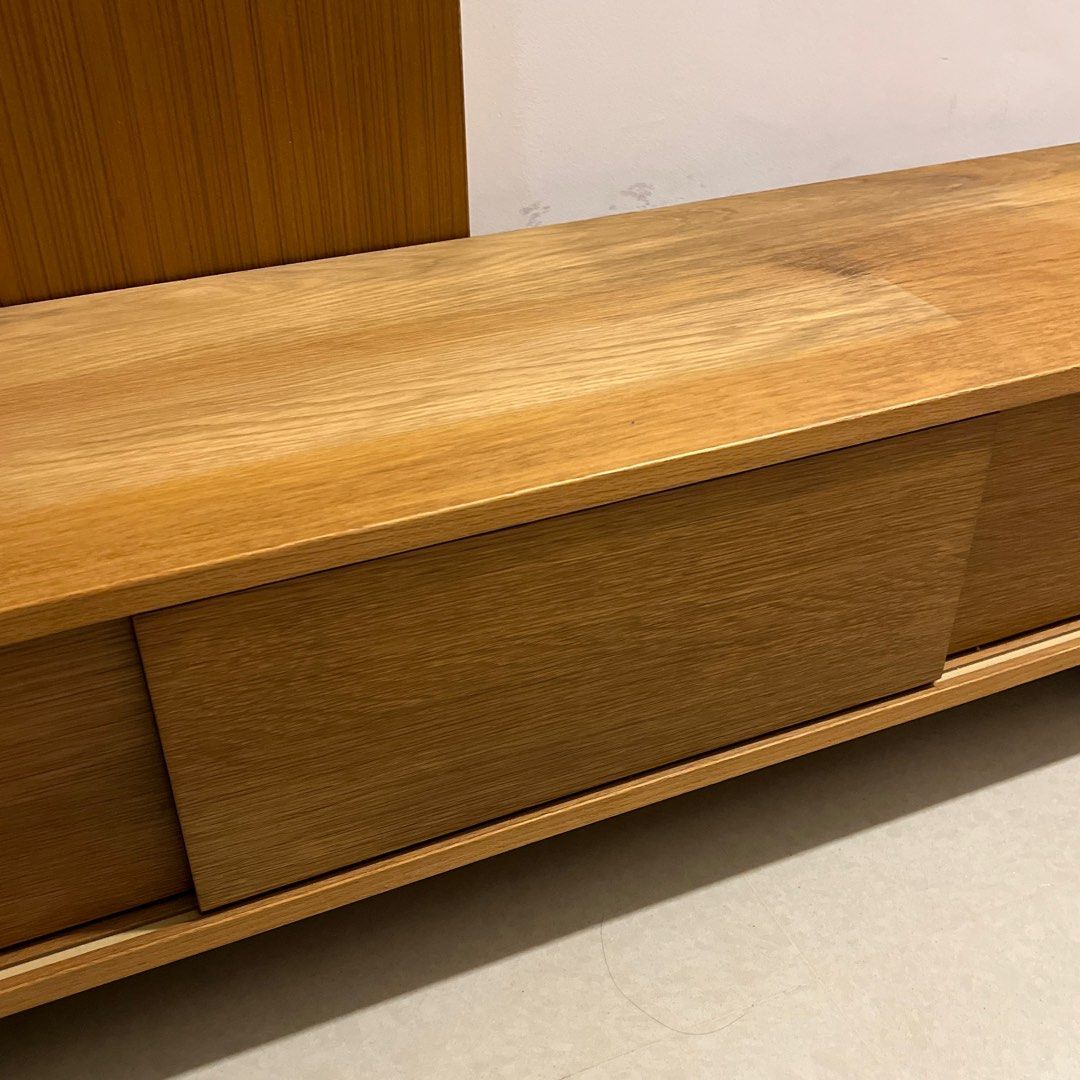 Muji Oak Wood TV Console AV Rack, Furniture & Home Living, Furniture ...