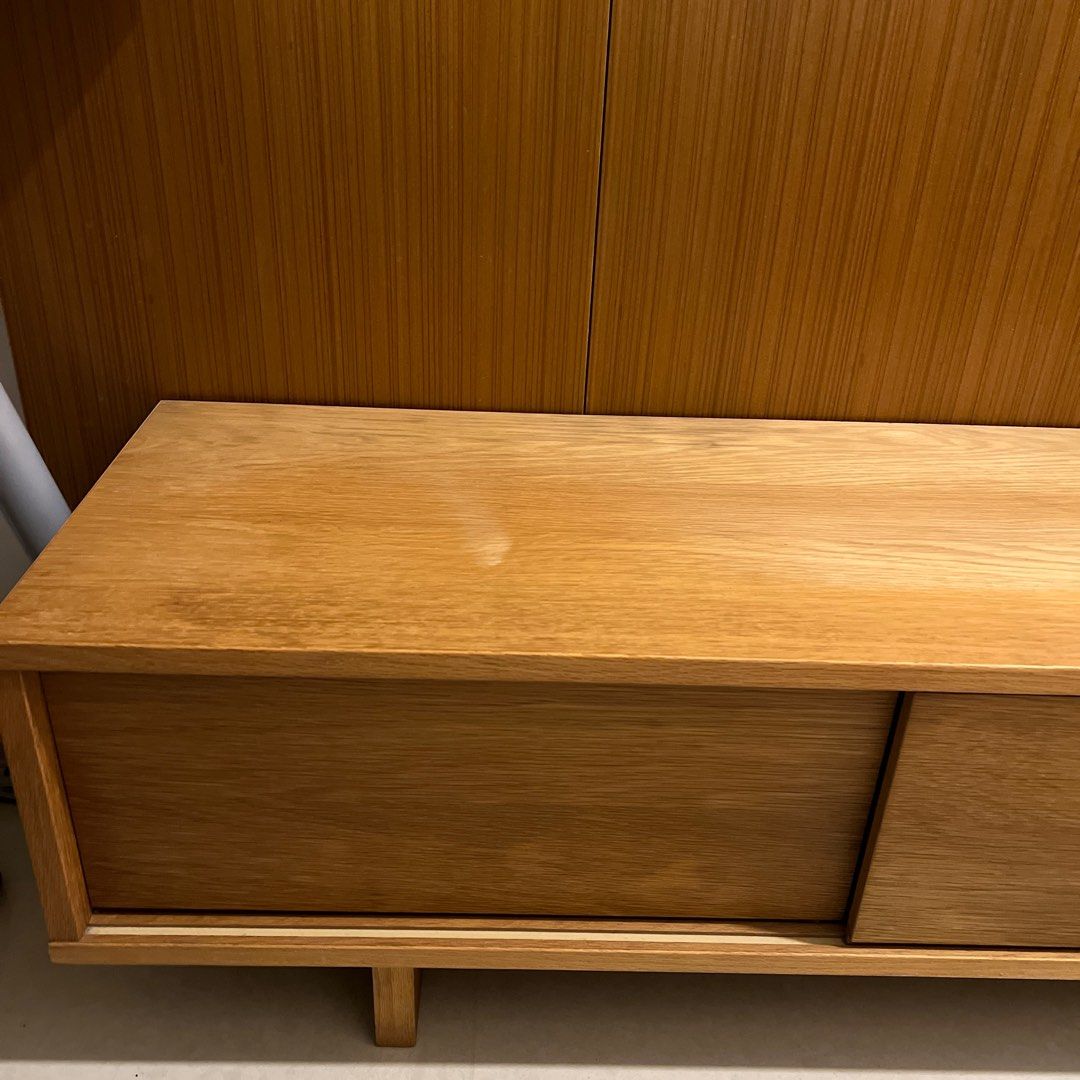 Muji Oak Wood TV Console AV Rack, Furniture & Home Living, Furniture ...