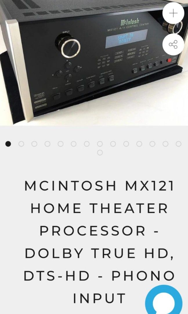 MX121 McIntosh Surround Sound Pre-Processor, Audio, Other Audio ...