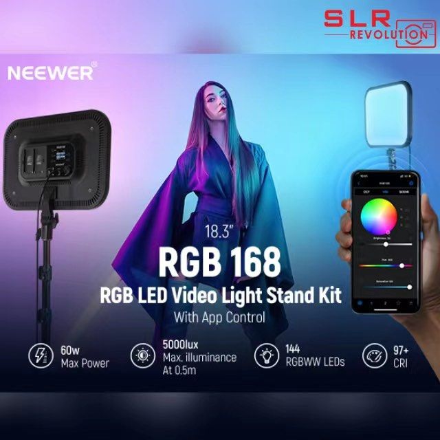 NEEWER RGB LED Light RGB168, Photography, Photography Accessories, Lighting & Studio Equipment ...