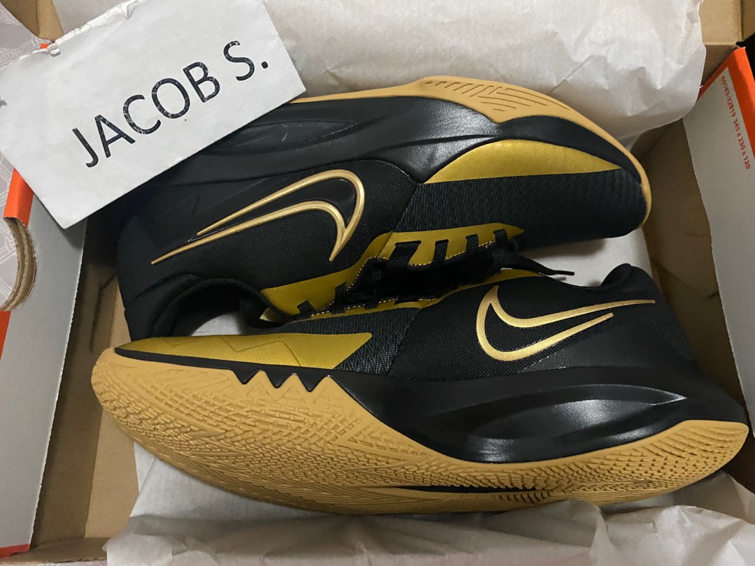 Nike Precision VI Black/Metallic Gold, Men's Fashion, Footwear ...