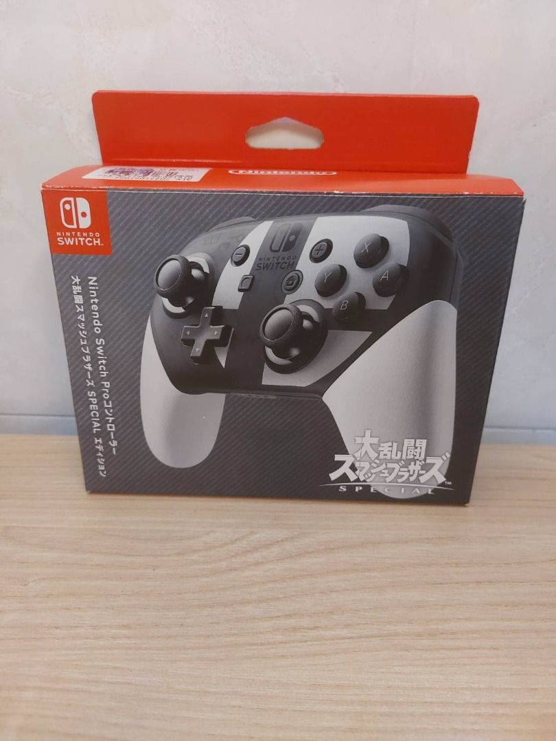 【Nintendo 任天堂】二手 NS Switch 正版 原廠 PRO 手把 控制器 盒裝完整 搖桿 明星大亂鬥 台灣公司貨 手柄 Handle, remote control ...