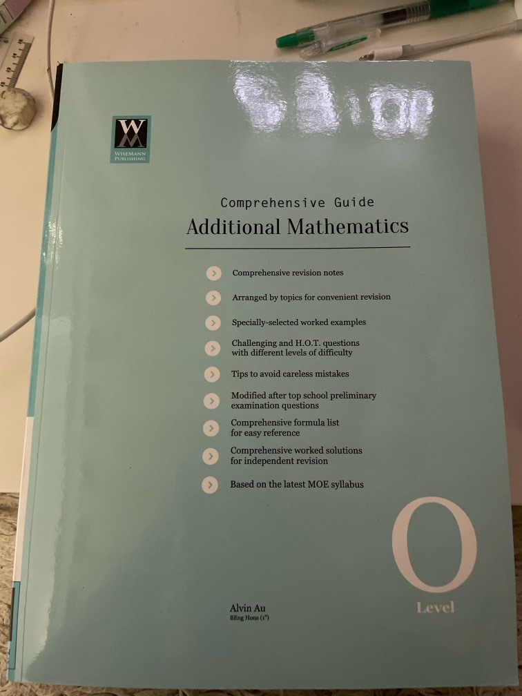 O Level Comprehensive Guide to Additional Mathematics (Amaths), Hobbies ...