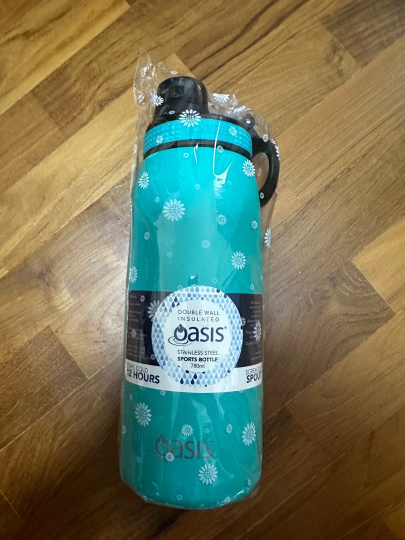 OASIS stainless steel sports bottle (780ml), Furniture & Home Living ...