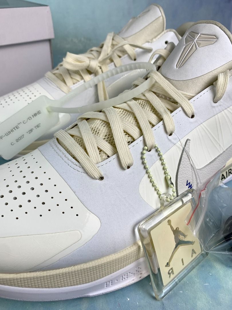Kobe 5 x Off-White Custom, Men's Fashion, Footwear, Sneakers on Carousell