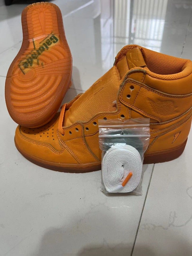 Orange peel gatorade Jordan retro, Men's Fashion, Footwear, Casual ...