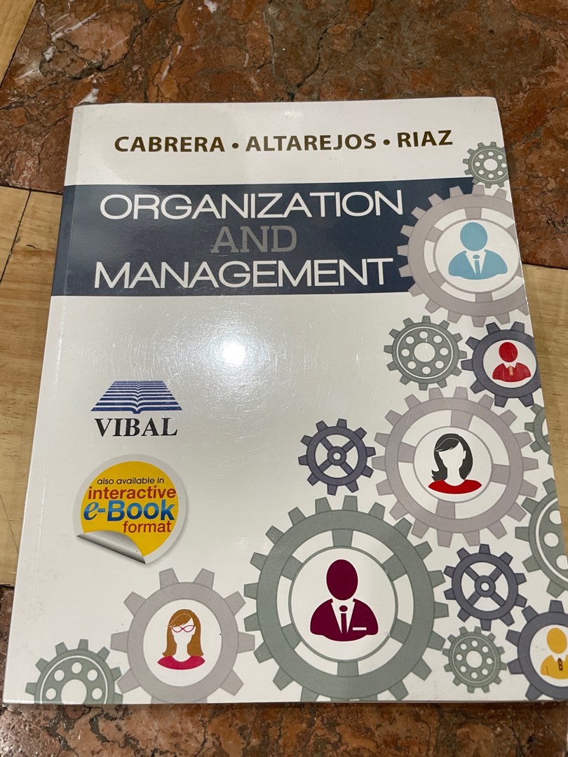 Organization and Management | Cabrera, Altarejos & Riaz | Vibal | SHS ...