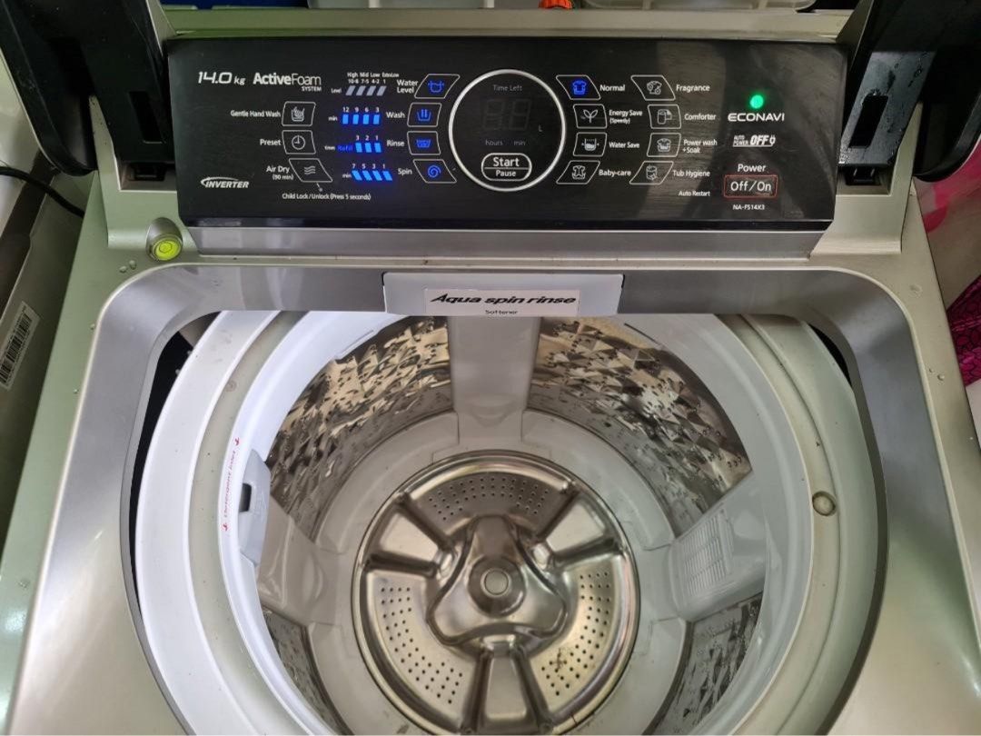 Panasonic 14 Kg Fully Automatic Top Load Washing Machine, TV & Home ...