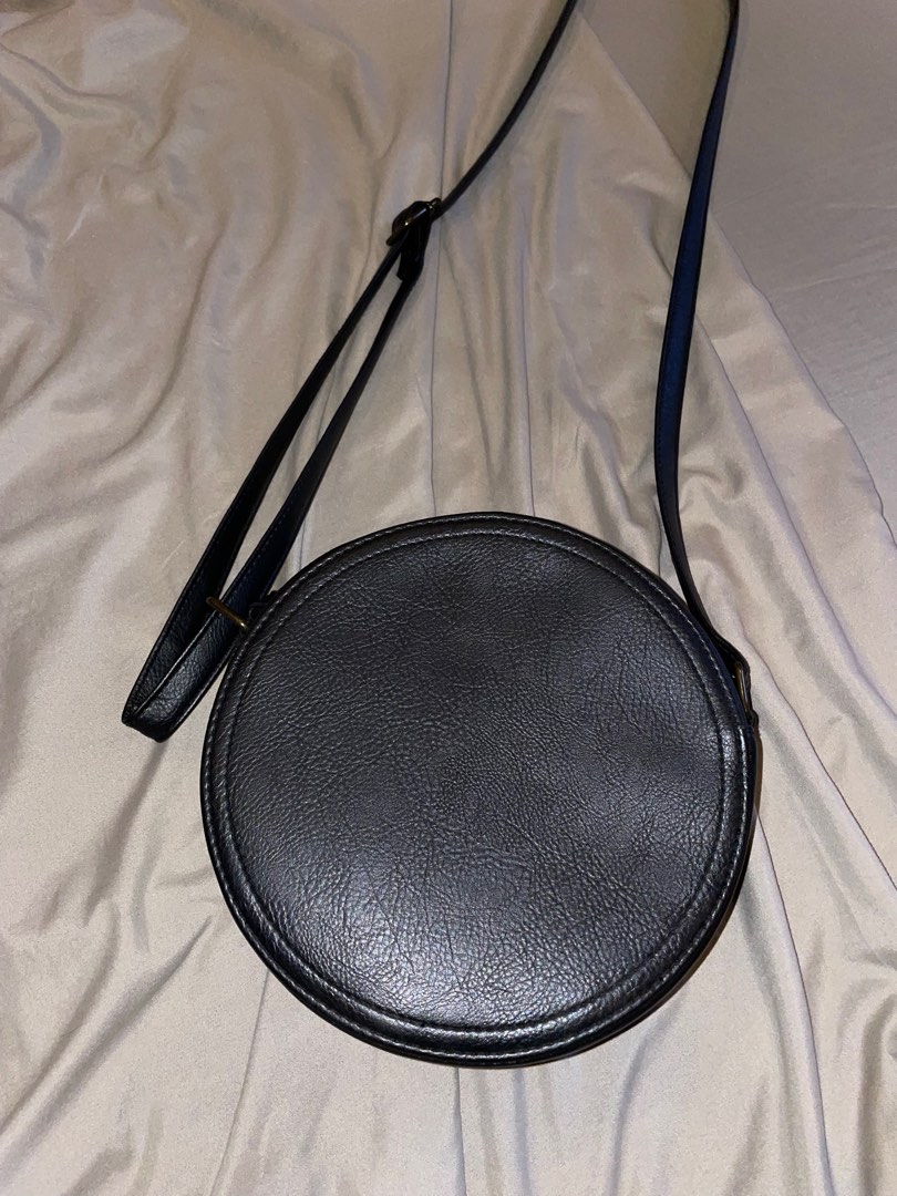 Payless Black Leather Sling Bag, Women's Fashion, Bags & Wallets, Cross ...