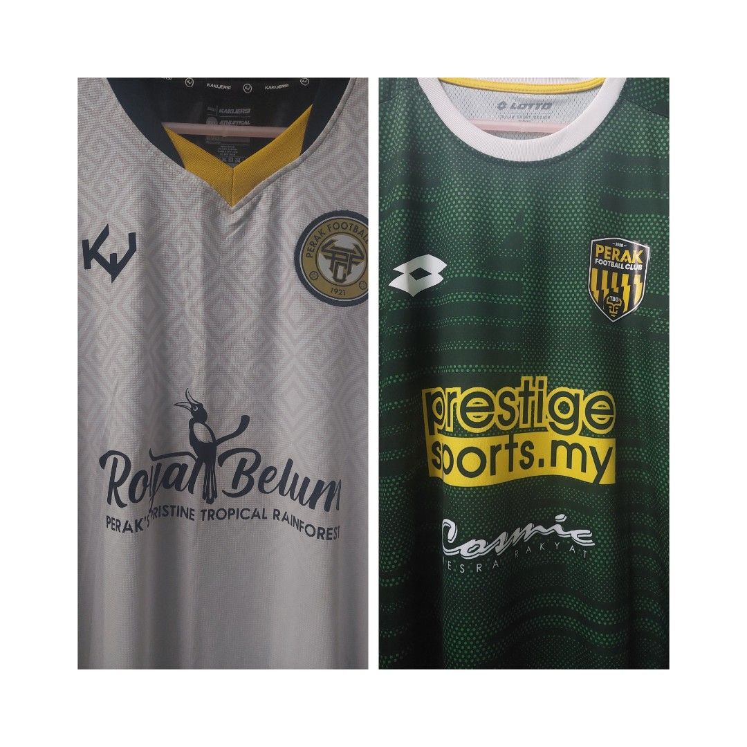 PERAK JERSEY ORIGINAL KAKI JERSI AND LOTTO (COMBO), Men's Fashion ...