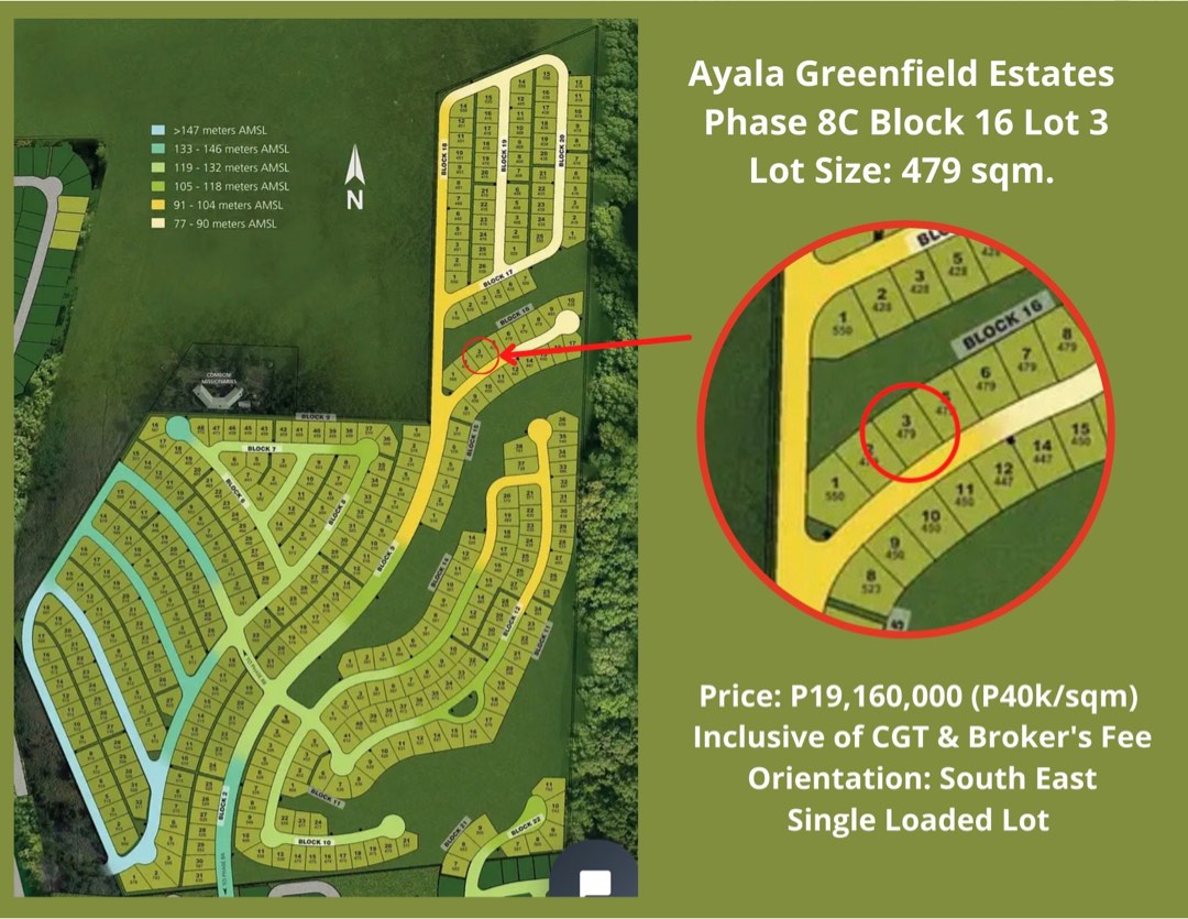 Phase 8c Ayala Greenfield Estates Lots for SALE located in Calamba ...